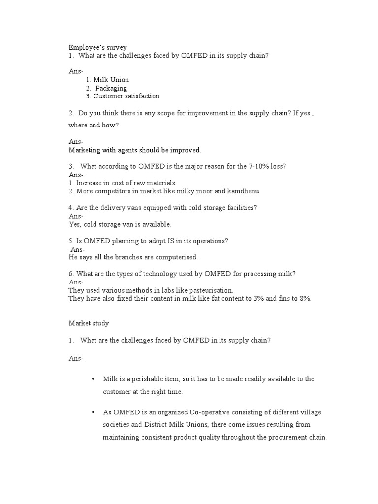 Omfed | Download Free PDF | Milk | Supply Chain