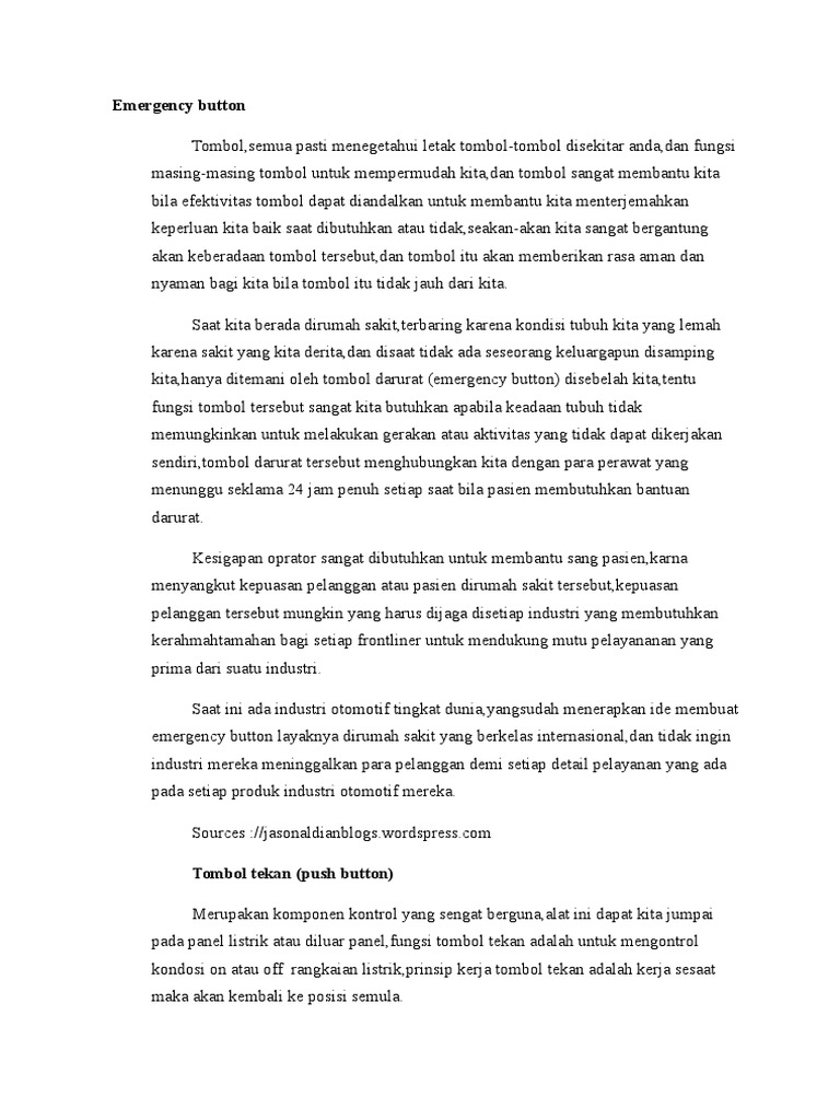 Emergency Button | PDF