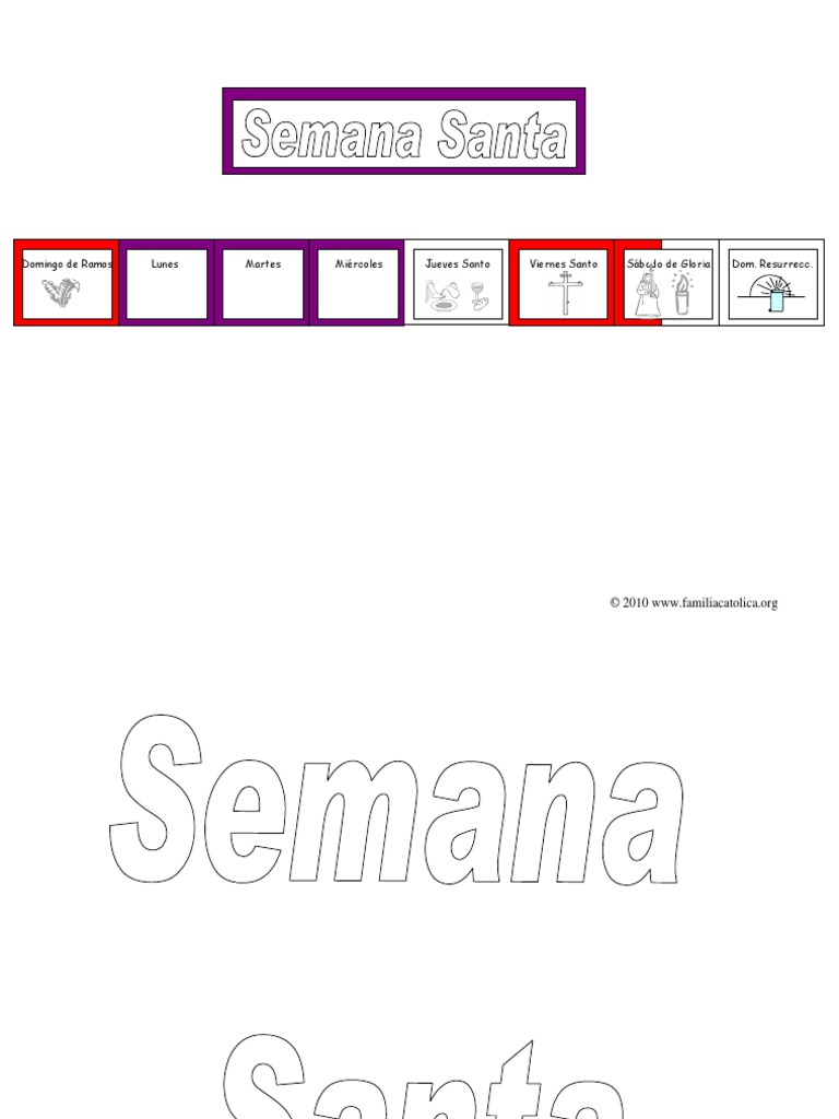 Letreros Semana Santa | PDF | Comportamiento cristiano y experiencia ...