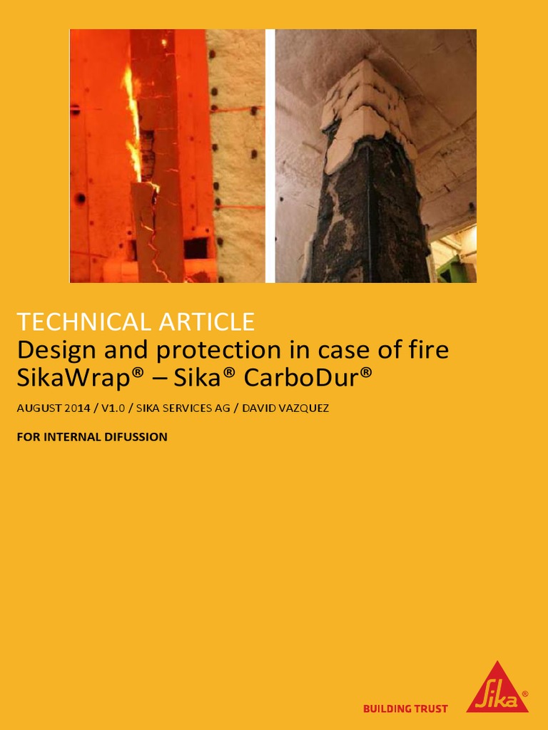 Design and Protection in Case of Fire (SikaWrap and Sika Carbodur ...