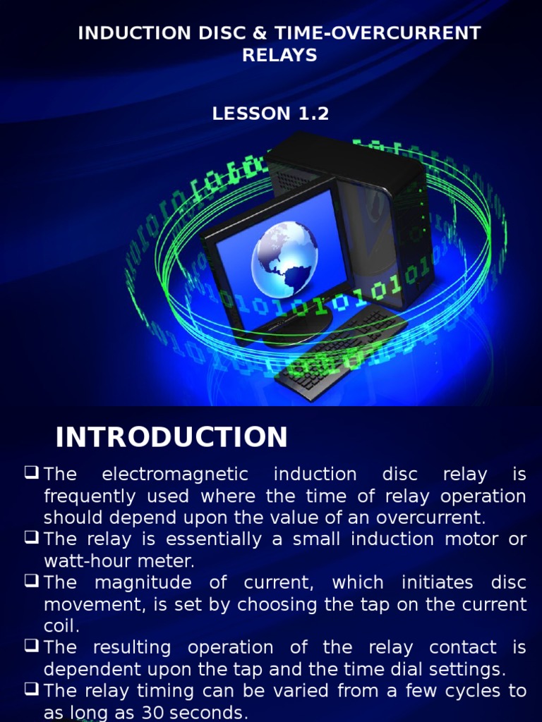 Induction Disc & Time-Overcurrent Relays | PDF | Electromagnetic ...