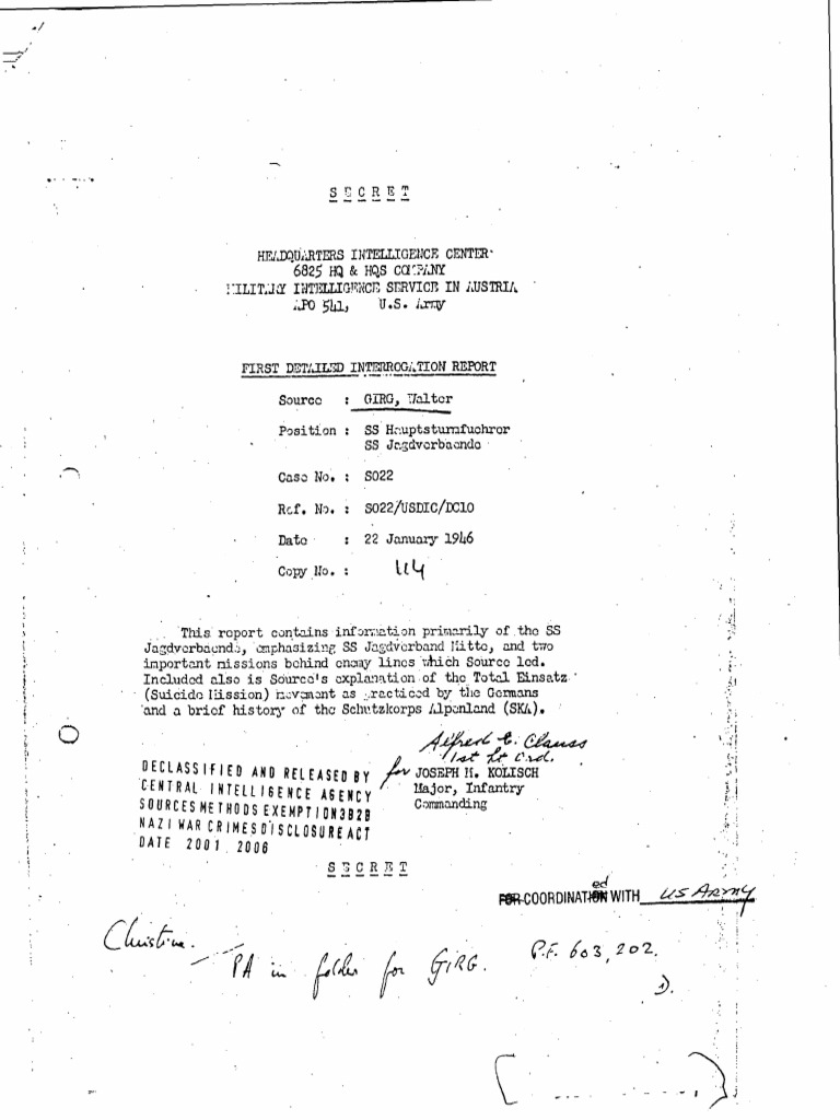 Walter Girg | PDF | Battalion | Schutzstaffel