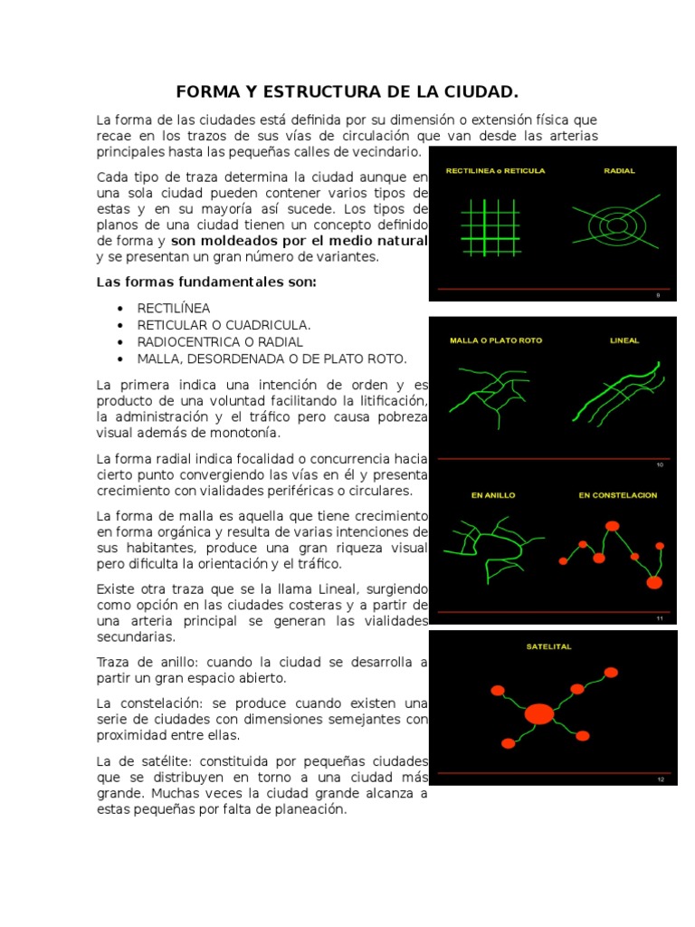 Forma y Estructura de La Ciudad | PDF | Ciudad | Calle