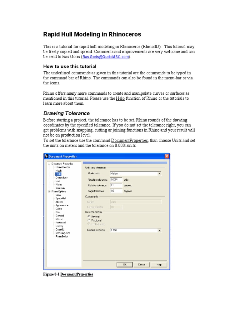 Rapid Hull Modeling in Rhino3D | PDF | Hull (Watercraft) | Curvature