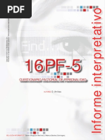 Ejemplo de Informe 16PF | PDF | Las emociones | Creatividad