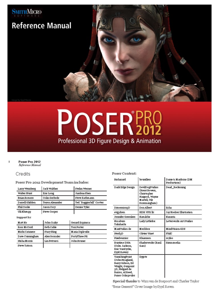 Poser Pro 2012 Reference Manual | PDF | Rendering (Computer Graphics ...