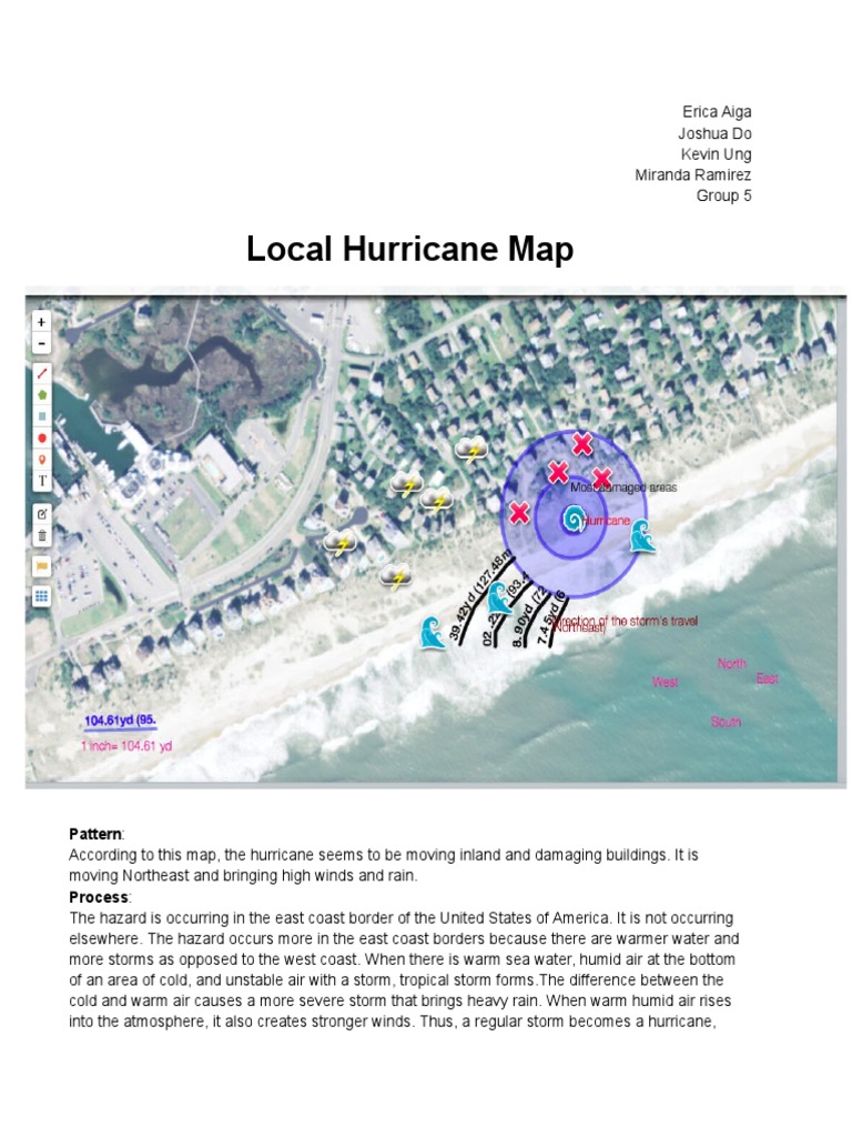 Local Hurricane Map: Pattern | PDF | Tropical Cyclones | Wound