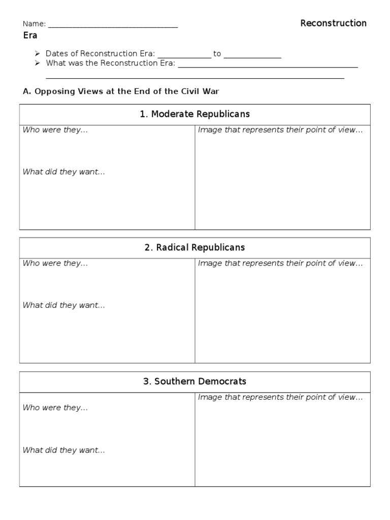 Reconstruction Notes Pages | PDF