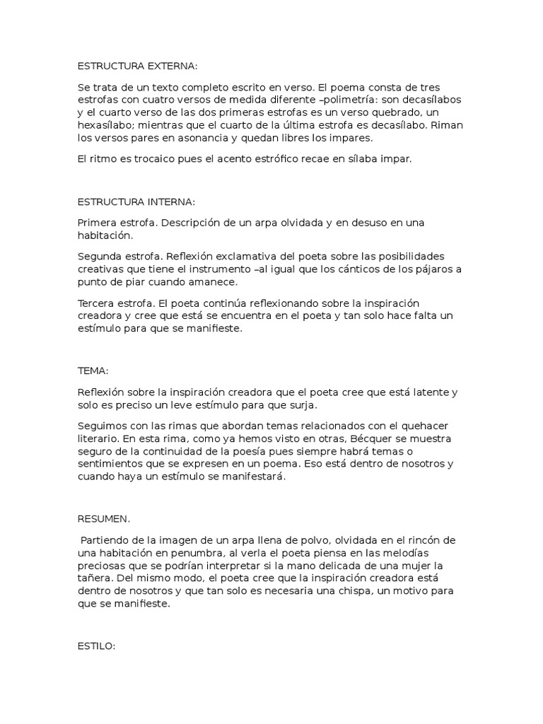 Rima Xi Bécquer | PDF | Poesía | Science