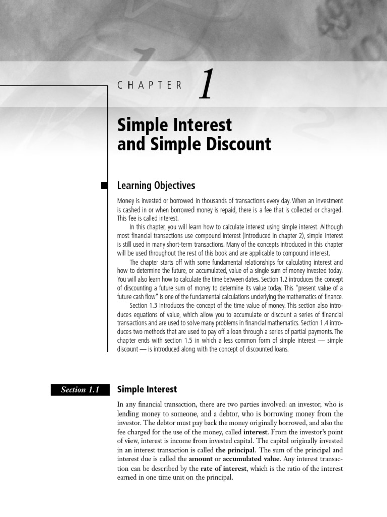 Simple Interest and Loan Calculations | PDF | Promissory Note | Discounting