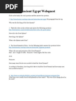 Ancient Egypt Quiz for Students | PDF