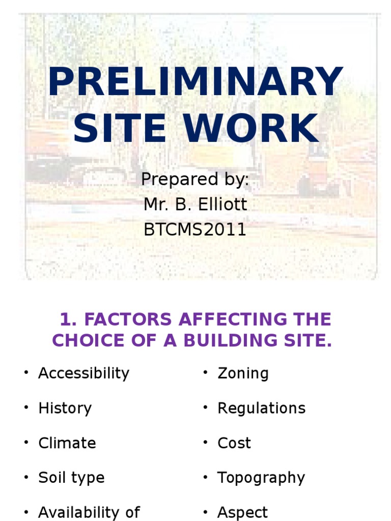 Building Site Selection Guide | PDF | Surveying | Land Lot