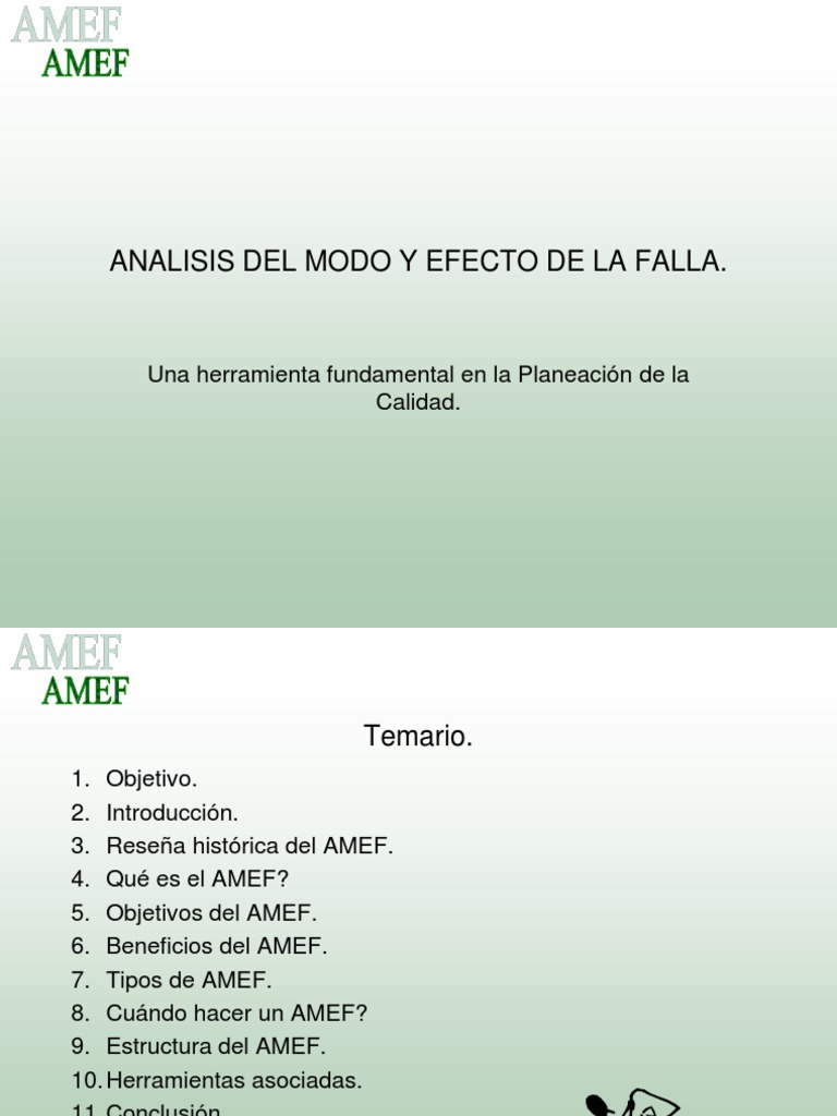 AMEF de Proceso | PDF | Calidad (comercial) | Tornillo