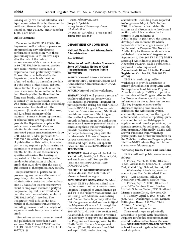 Notice: Environmental Statements Notice of Intent: Incidental Take ...