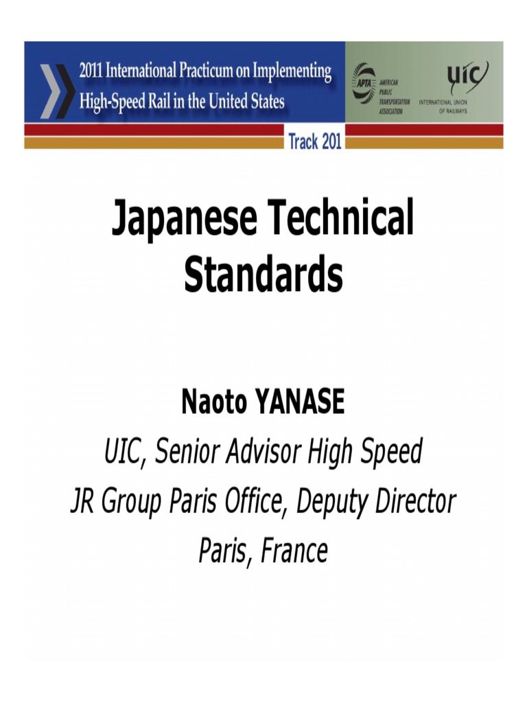 Japanese Technical Standards PDF | PDF | Rail Transport ...