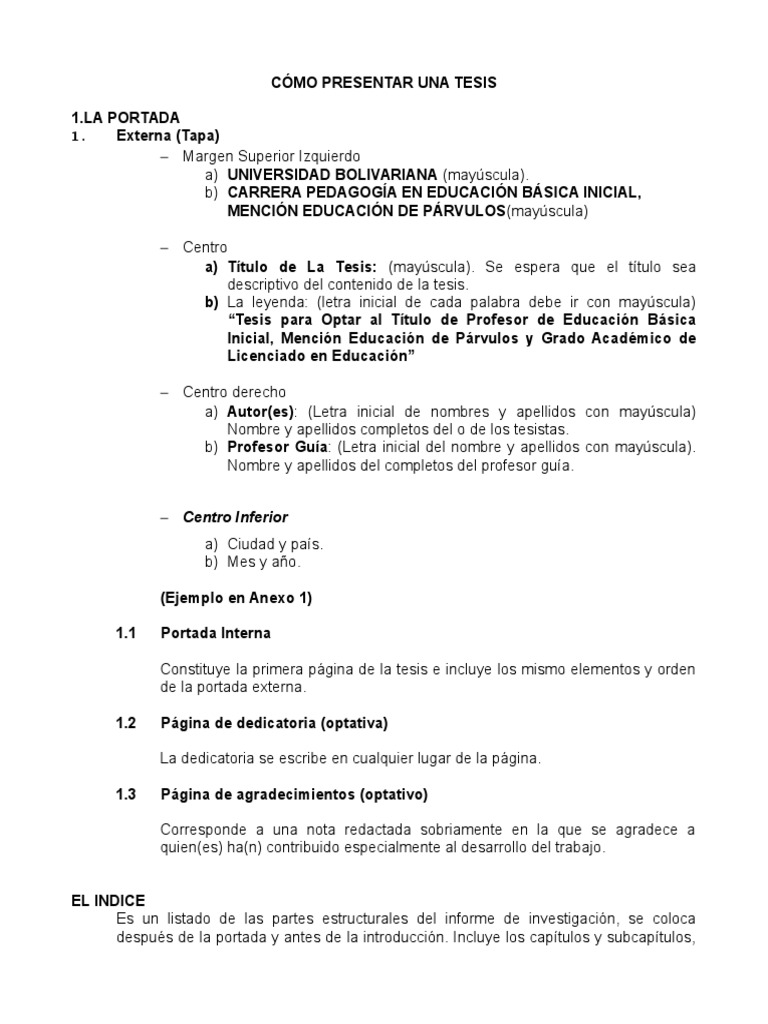 Cómo Presentar Una Tesis (1) | Muestreo (Estadística) | Epistemología