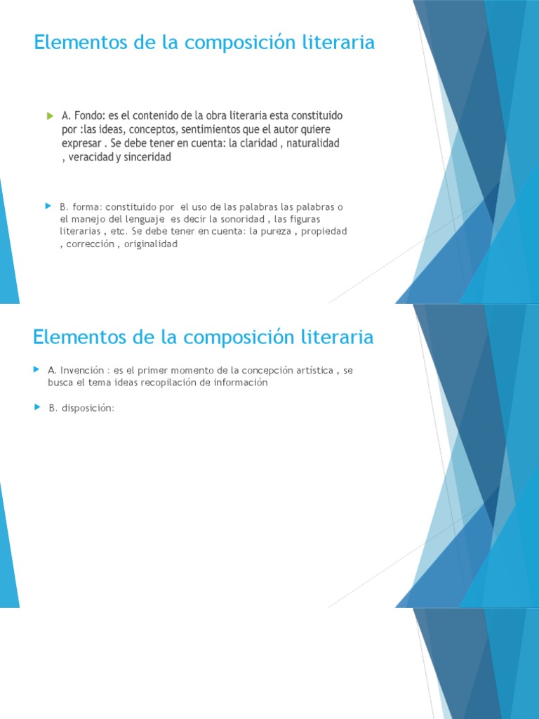 Elementos Clave de la Composición Literaria | PDF