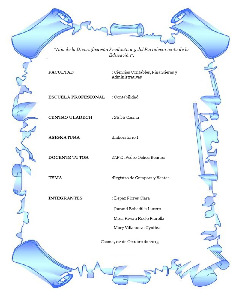 Registro de Compras y Ventas | PDF | Impuestos | Contabilidad