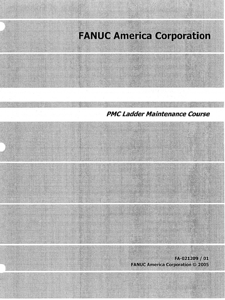 Fanuc PMC Ladder Maintenance Course | PDF