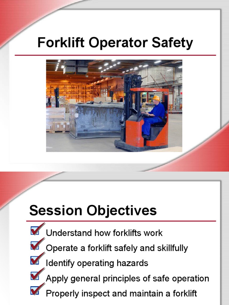 Forklift Operator Safety | PDF | Forklift | Land Vehicles