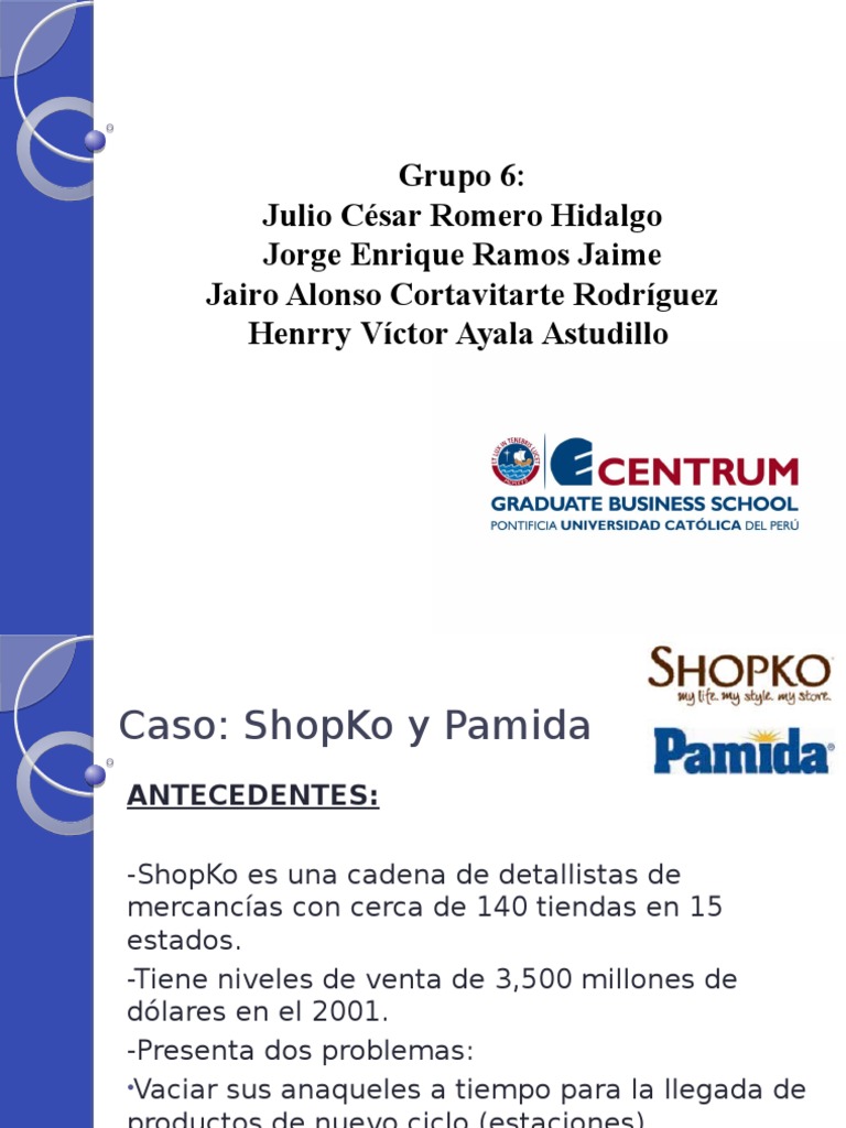 Optimización de Inventarios en ShopKo y Pamida | PDF | Distribución ...