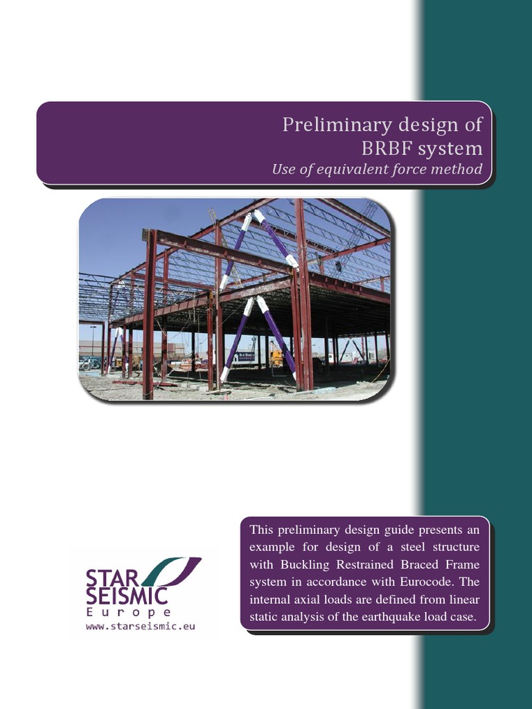 Preliminary Design of BRBF System - Use of Equivalent Force Method | PDF
