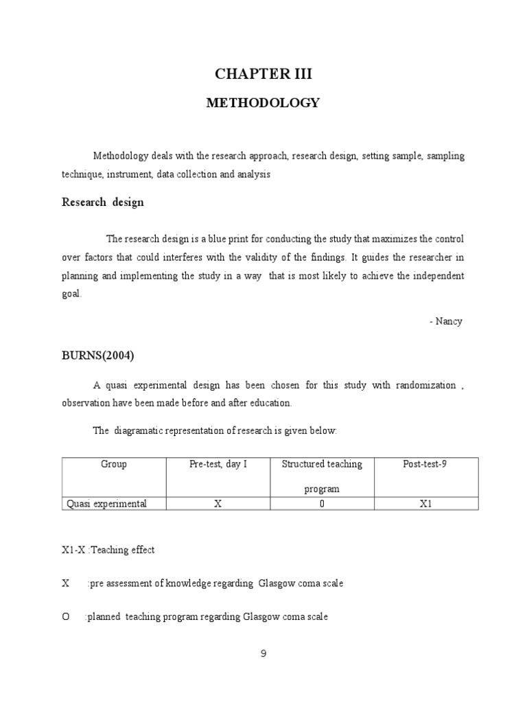 Chapter III | PDF | Sampling (Statistics) | Validity (Statistics)