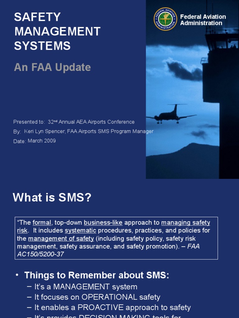 Implementing Safety Management Systems: The FAA's Efforts to Develop ...