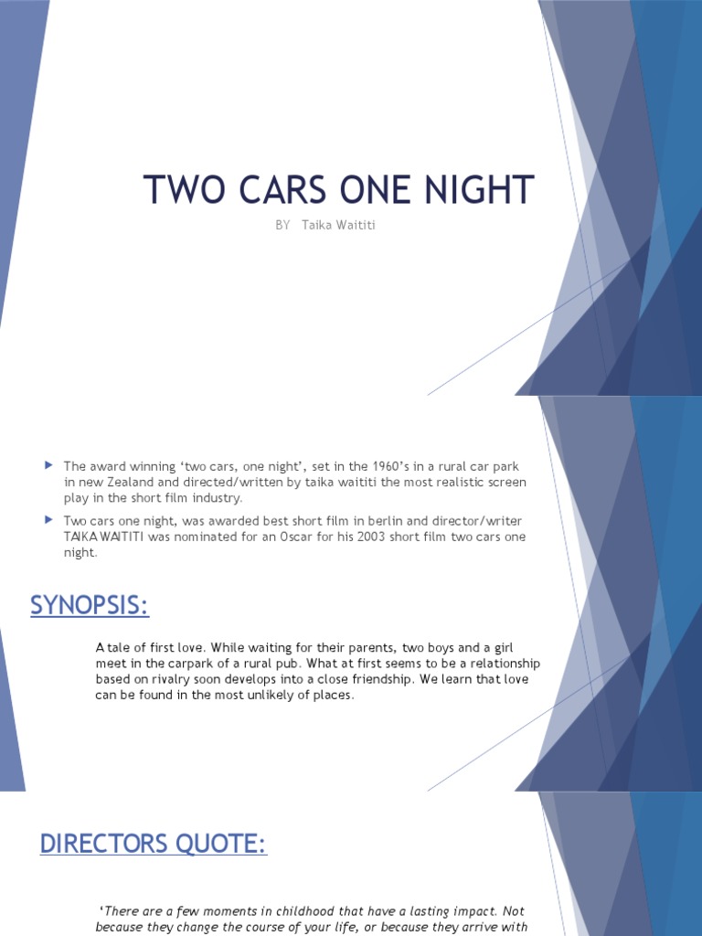 Two Cars One Night | PDF