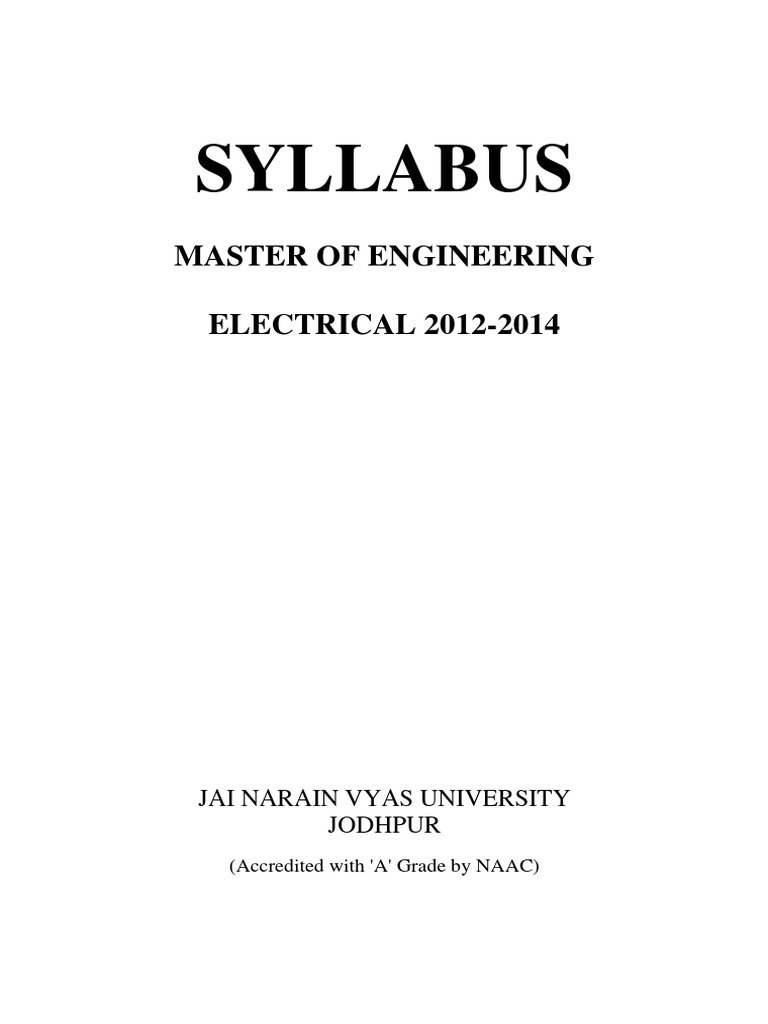 M.E. Electrical Program Guide | PDF | Magnetohydrodynamics | Control Theory