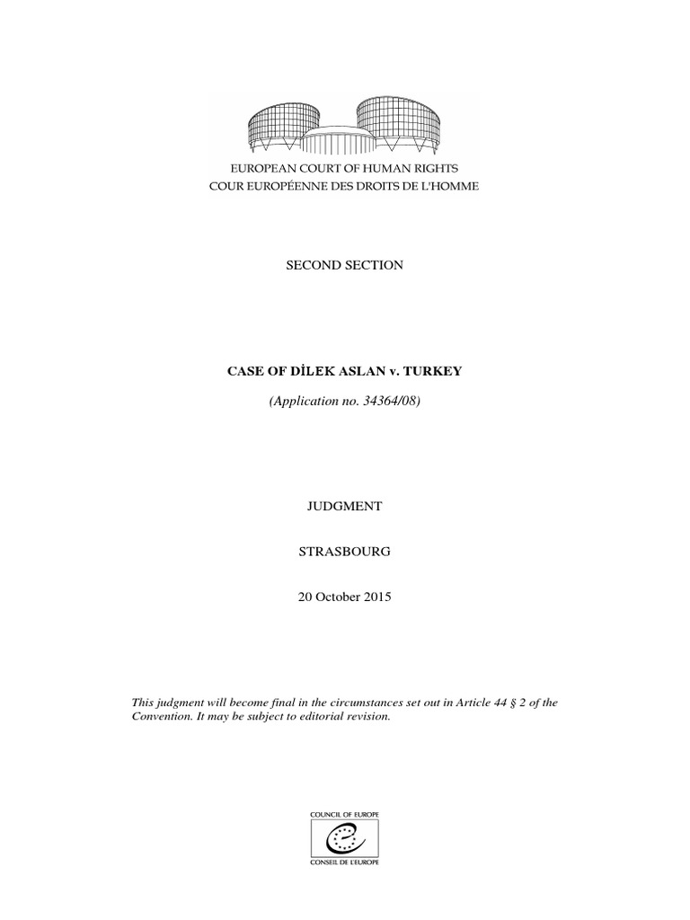 CASE OF DILEK ASLAN v. TURKEY PDF | PDF