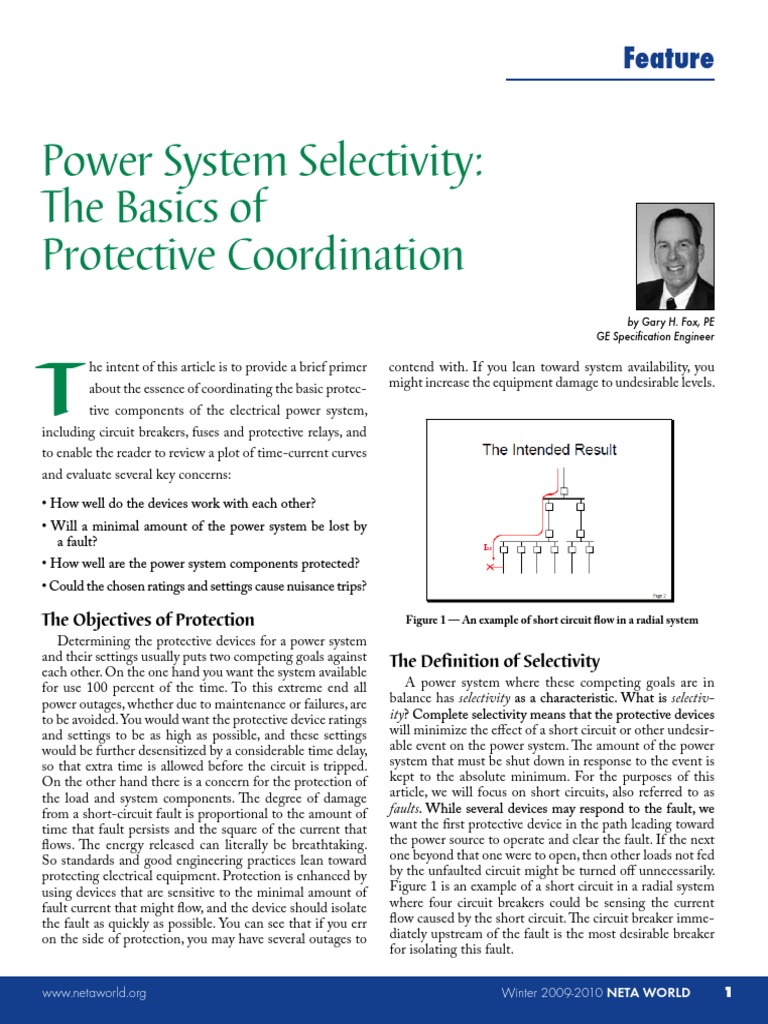 Paper On Protection Coordination | PDF | Relay | Fuse (Electrical)