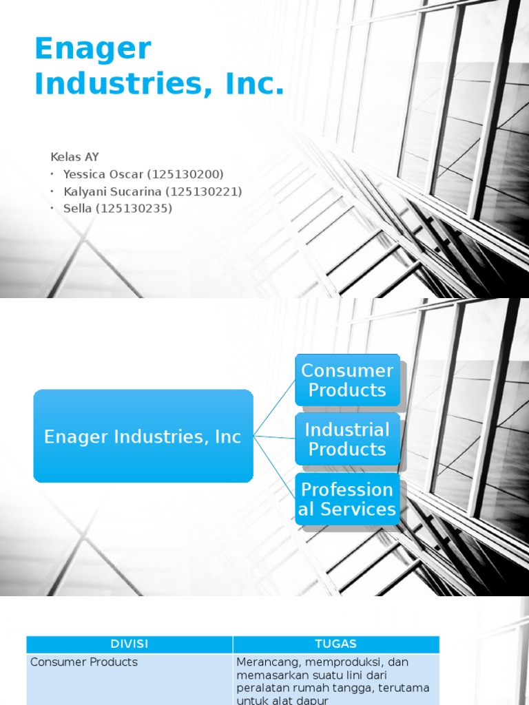 Evaluasi Kinerja Enager Industries | PDF