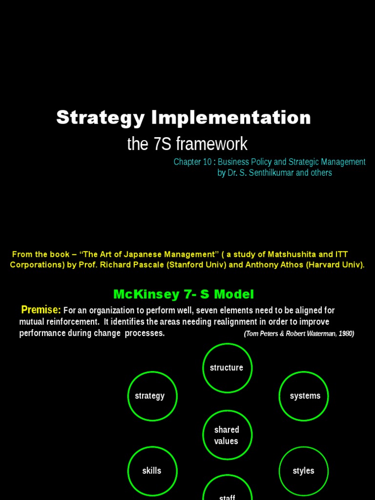 Strategy Implementation The 7S Framework | PDF | Strategic Management ...