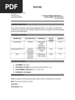 Capgemini Resume Template | PDF | Software | Computing