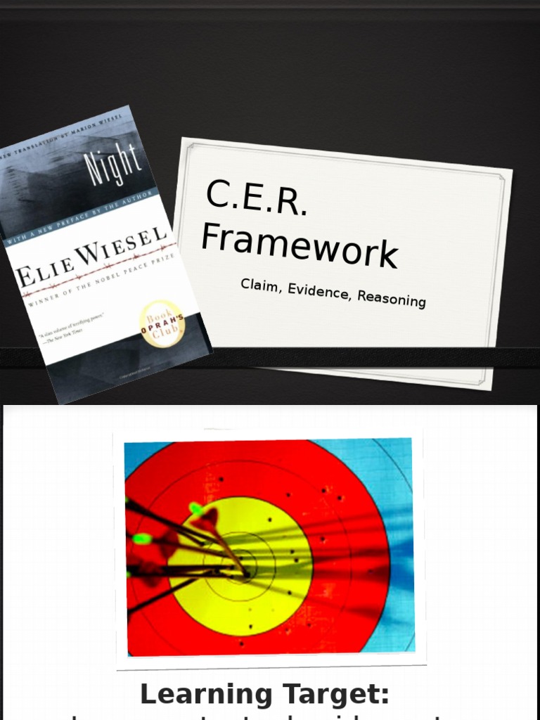 C.E.R. Framework: Claim, Evidence, Rea Soning | PDF
