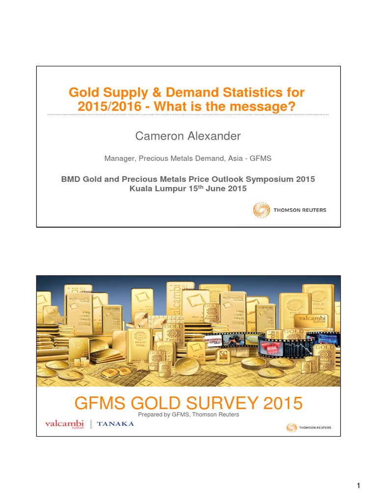 GFMS Gold Survey Powerpoint | PDF | Gold As An Investment | Euro