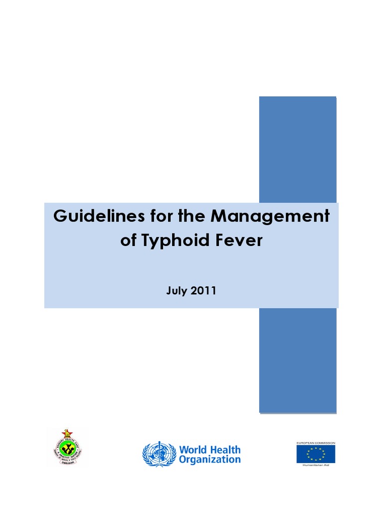 Guidelines For The Management of Typhoid Fever: July 2011 | PDF ...