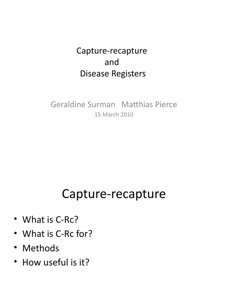 Capture Recapture Mar 10 | PDF | Akaike Information Criterion | Statistics