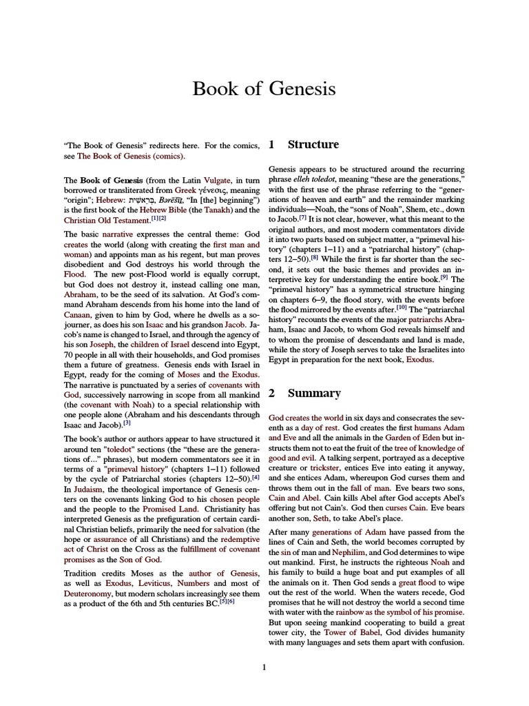 Book of Genesis | PDF | Book Of Genesis | Abraham