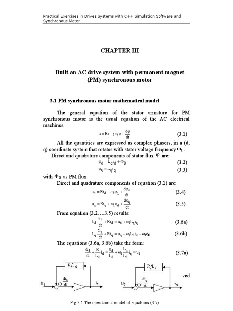 Electromechanical Control With Synchronous Machine | PDF | Electrical ...