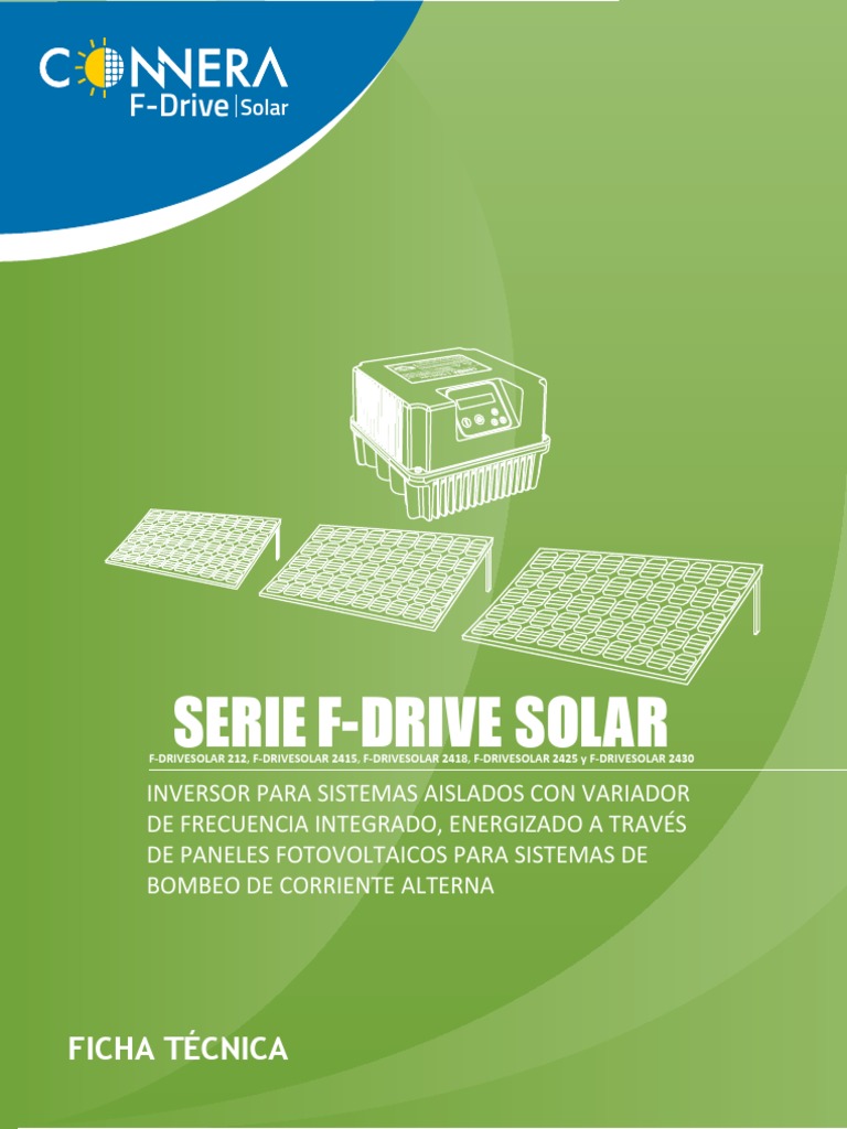 Serie F Drive Solar FT | PDF | Energia electrica | Fotovoltaica