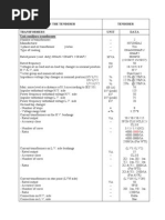 2000KVA Transformer Data Sheet | PDF | Transformer | Physical Quantities