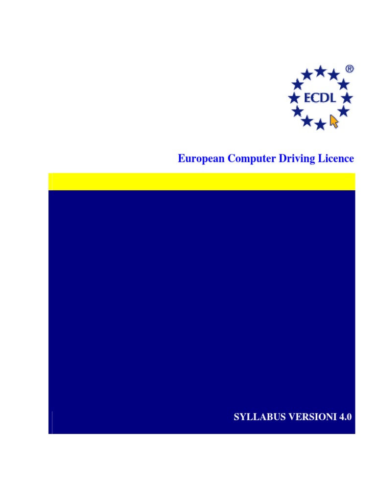 ECDL Syllabus 4.0 | PDF