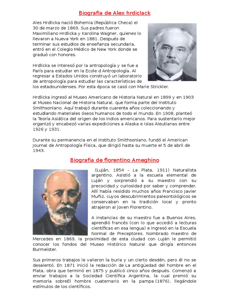 Biografía de Alex Hrdiclack | Antropología | Ciencia