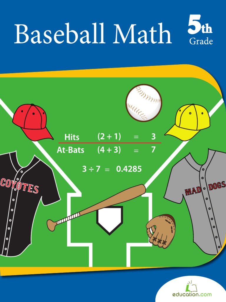 Baseball Math Workbook | PDF | Batting (Baseball) | Inning