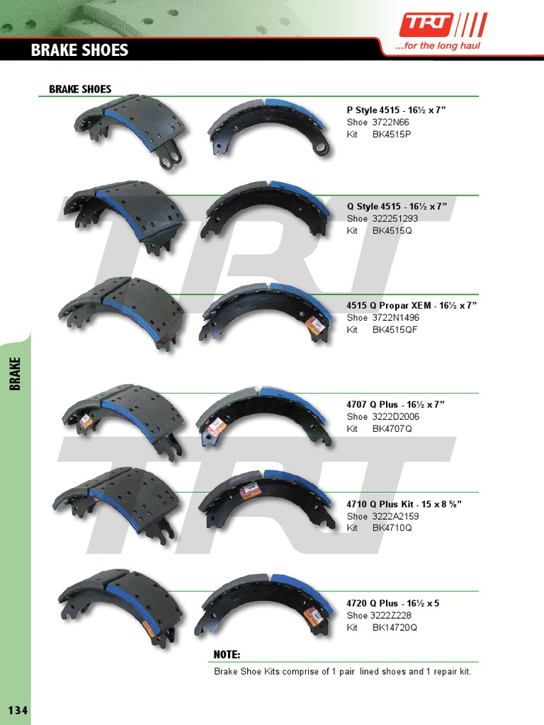 Brake Shoe Id | PDF