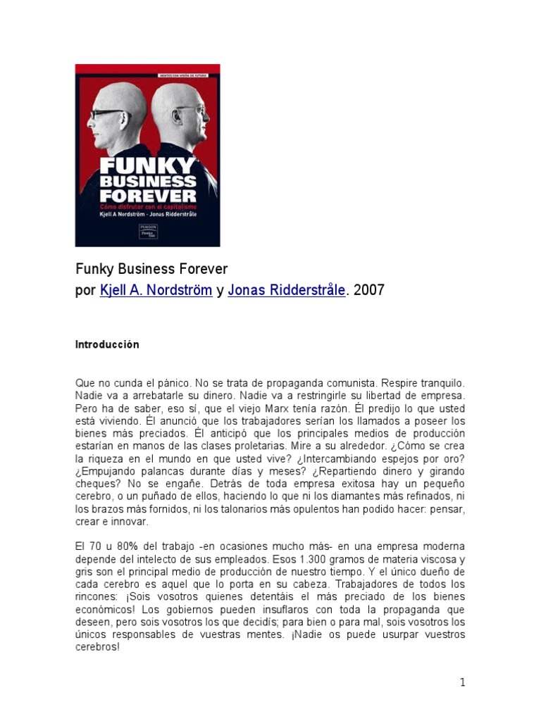 Funky Business: Innovación y Cambio | PDF | Mercado (economía) | Estado ...