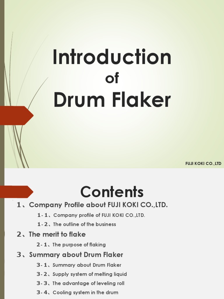 Drum Flaker | PDF | Liquids | Water