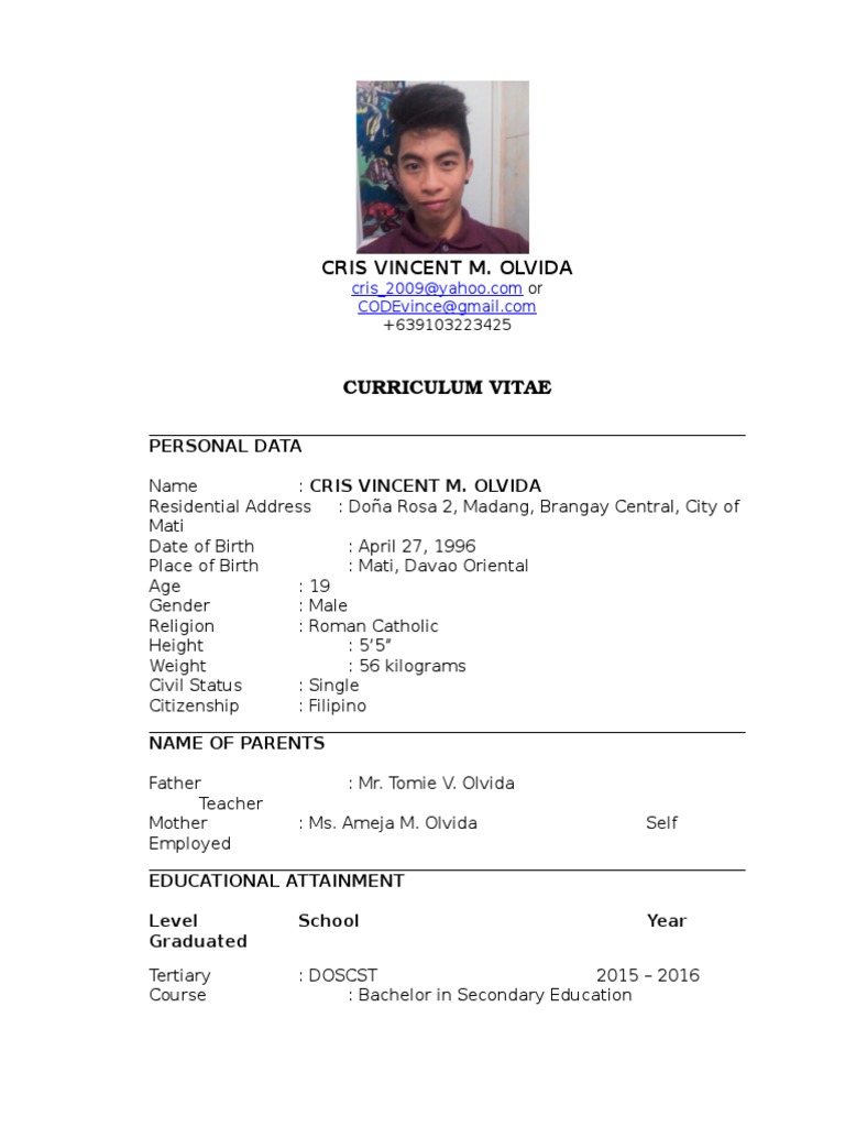 Curriculum Vitae | PDF | Behavior Modification | Cognition